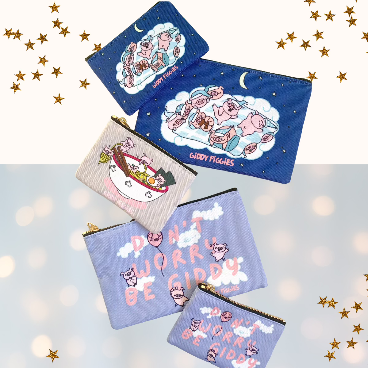 Zipper Pouch – Giddy Piggies